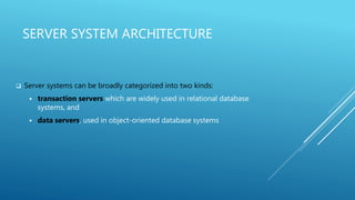 Server system architecture | PPTX