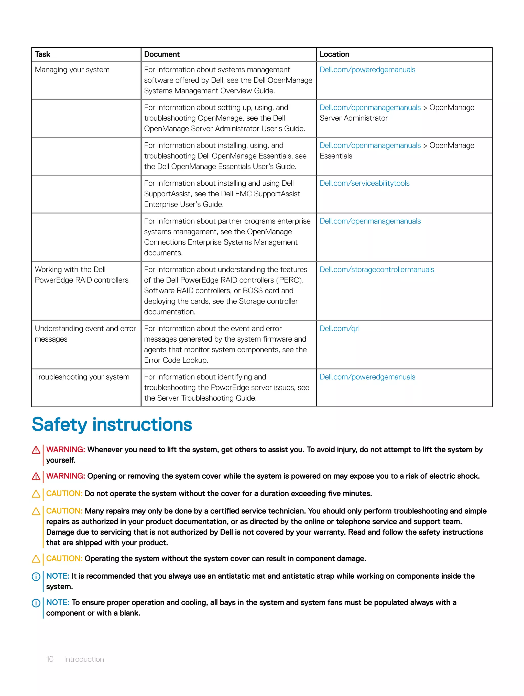 Dell EMC PowerEdge Servers Troubleshooting Guide | PDF