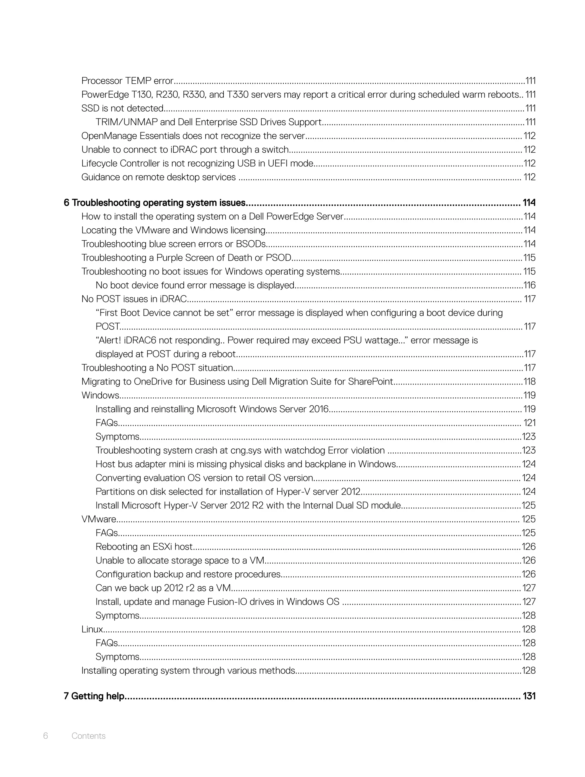 Dell EMC PowerEdge Servers Troubleshooting Guide | PDF