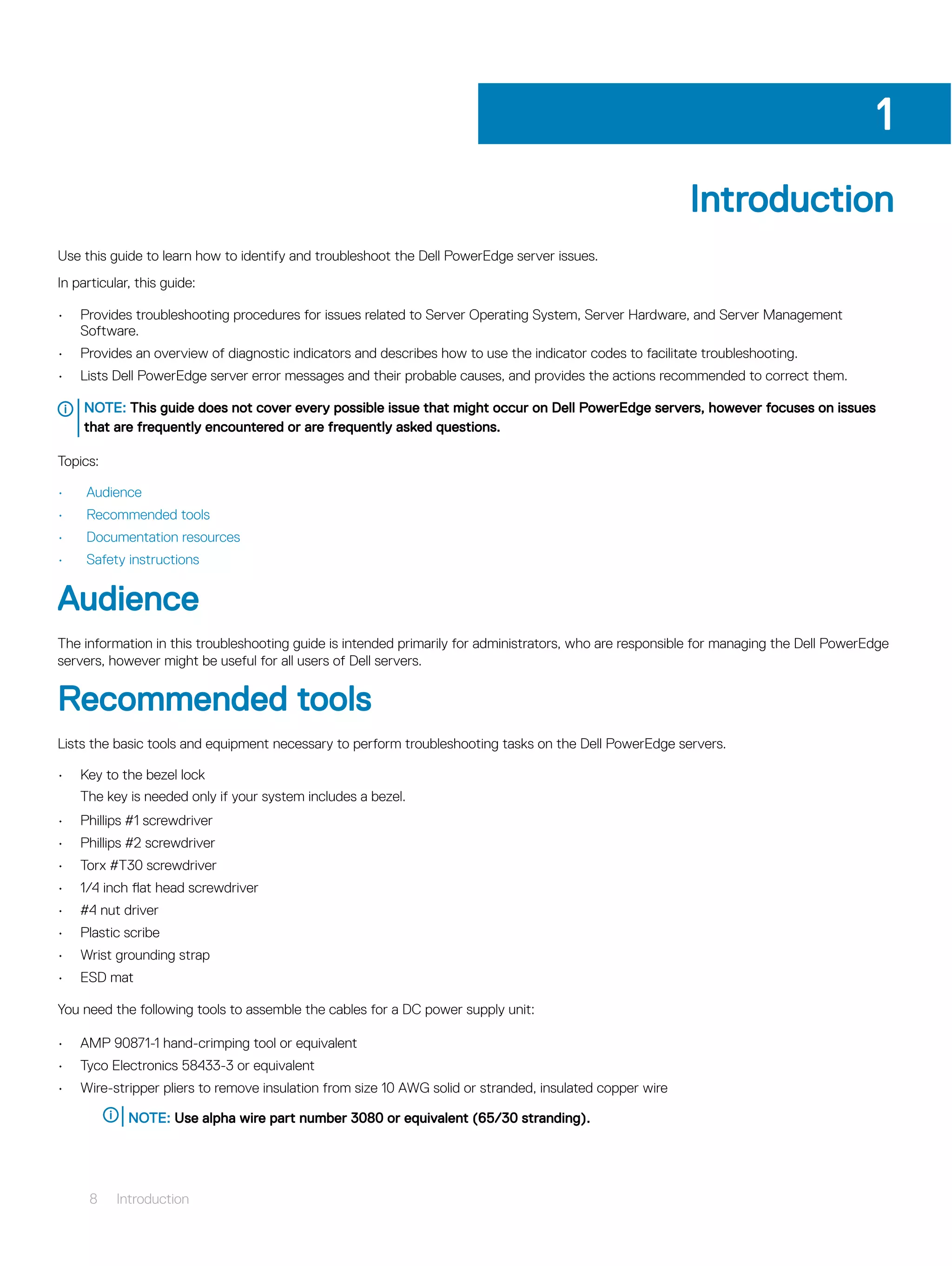 Dell EMC PowerEdge Servers Troubleshooting Guide | PDF