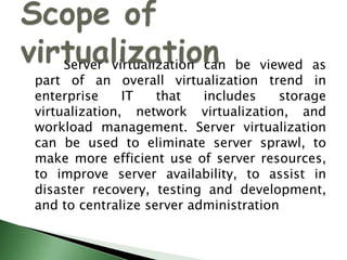 Server Virtualization | PPT