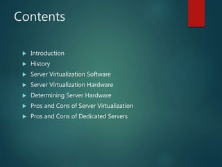 Server Virtualization | PPTX