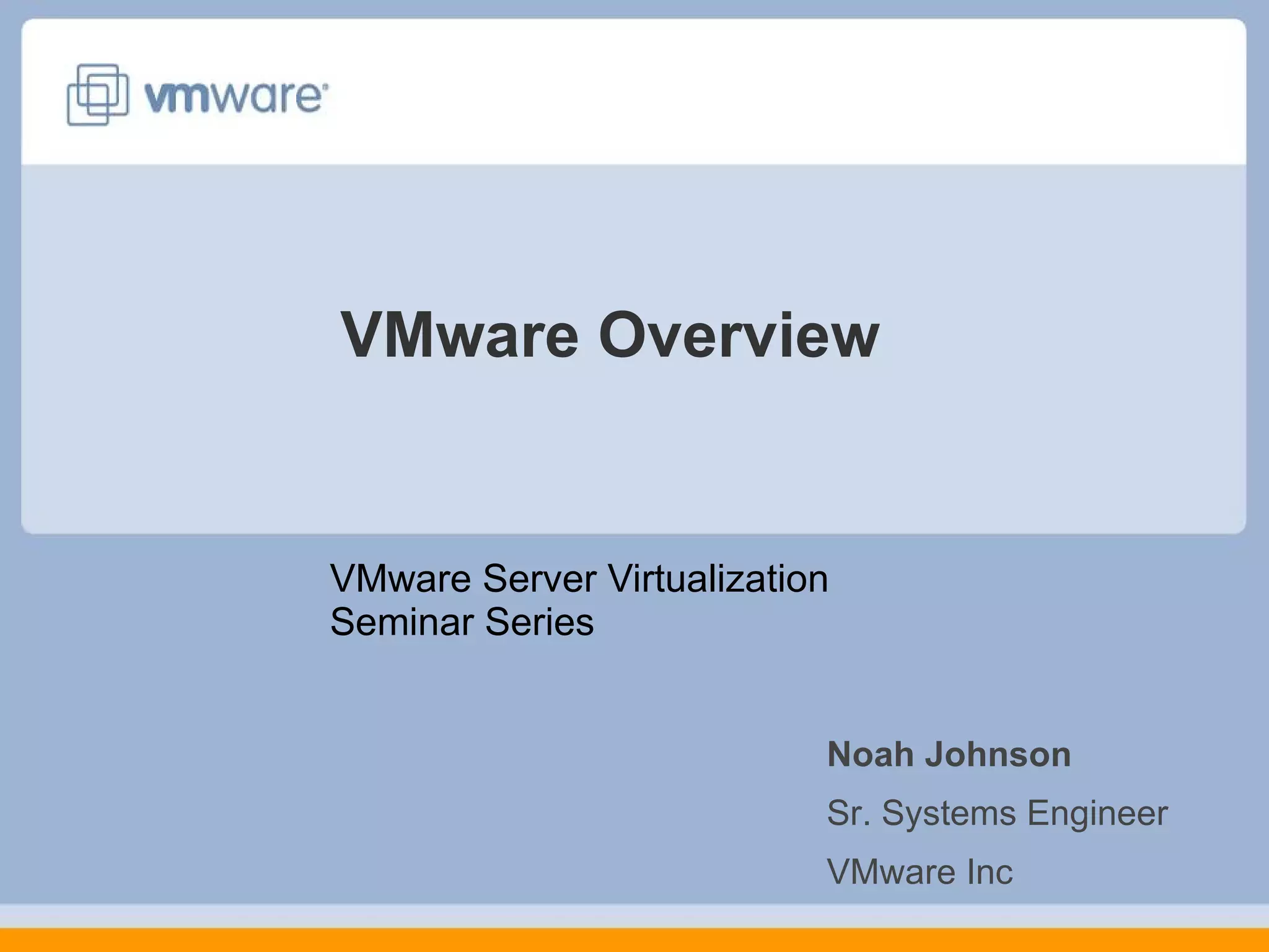 Server Virtualization Seminar Presentation | PPT