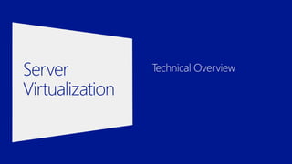 Server Virtualization using Hyper-V | PPTX