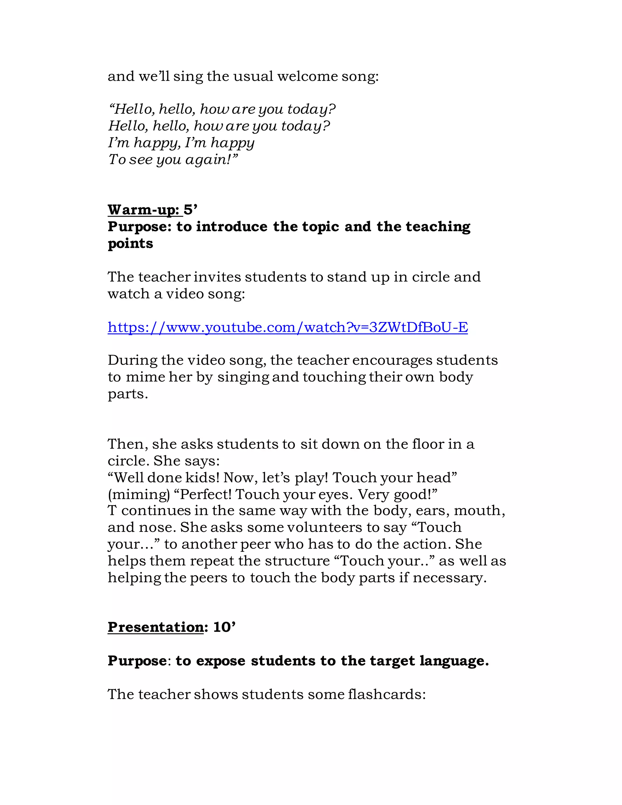 Mock Lesson Plans- Diagnosis | PDF