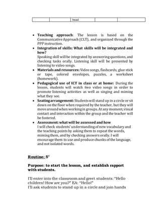 Mock Lesson Plans- Diagnosis | PDF