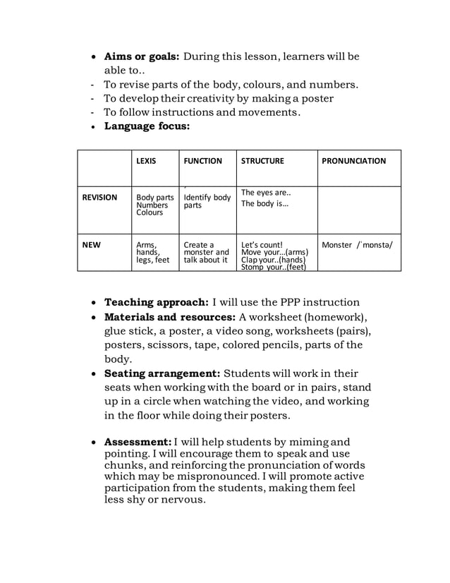 Mock Lesson Plans- Diagnosis | PDF