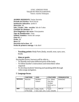 Mock Lesson Plans- Diagnosis | PDF