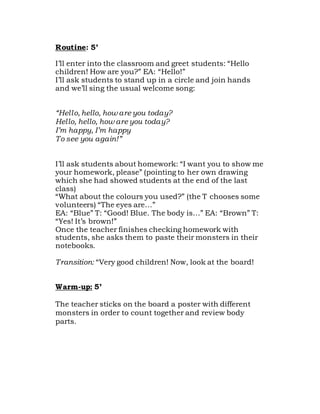 Mock Lesson Plans- Diagnosis | PDF