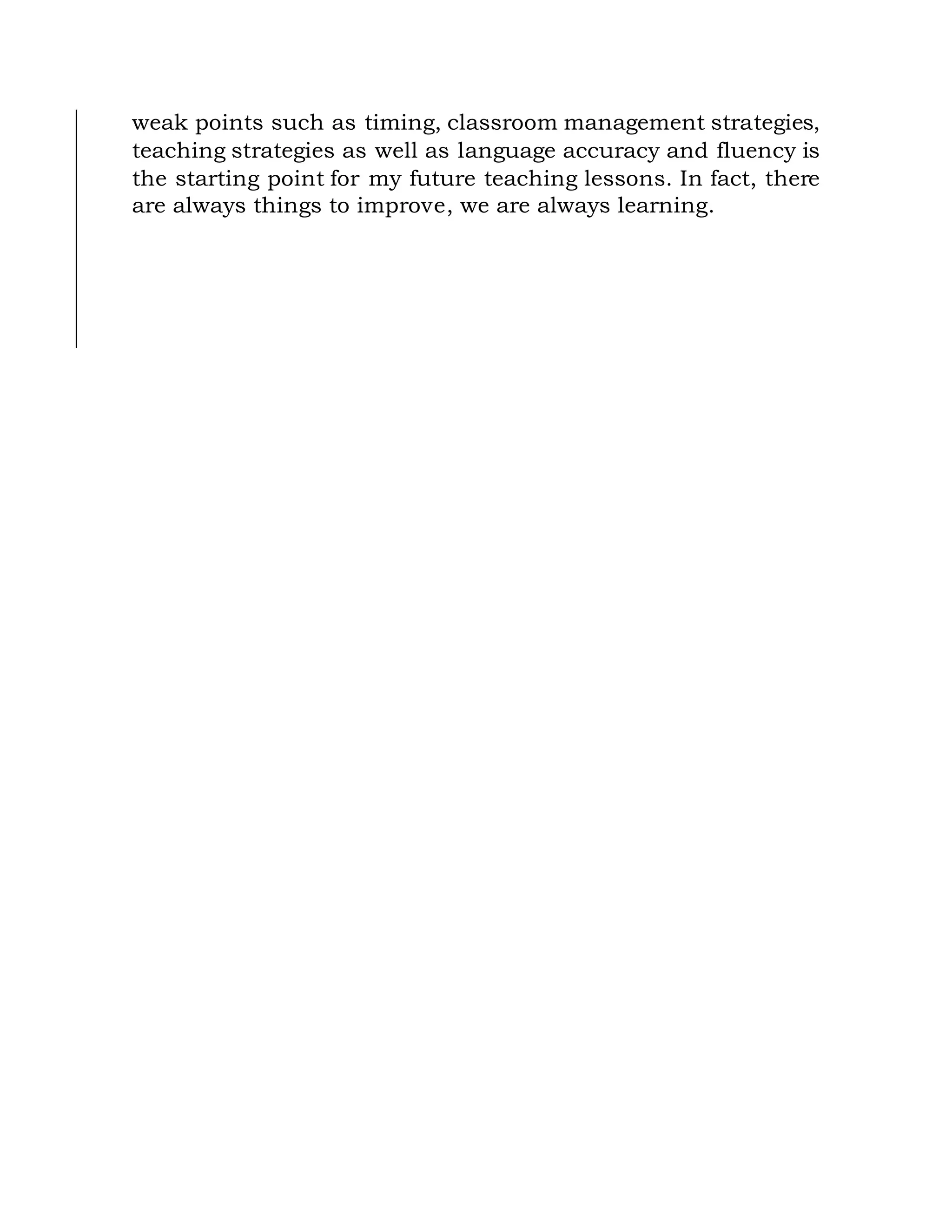 Tpd- reflection on kindergarten practicum period | DOCX | Daycare and ...