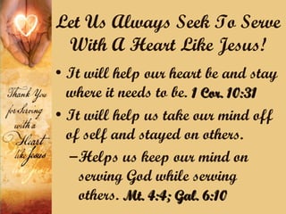 Serve with heart | PPT