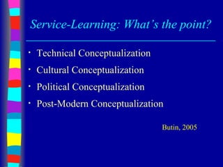 Introduction to service-learning | PPT