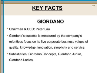 Giordano positioning for international expansion | PPT
