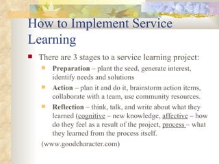 Service Learning And Your Classroom | PPT