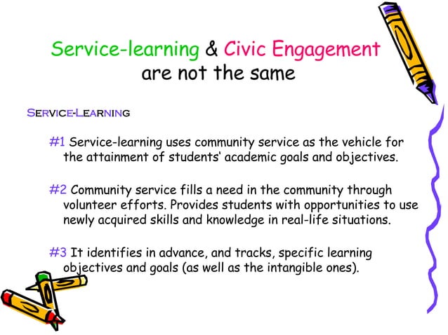 Service Learning & Civic Engagement | PPT