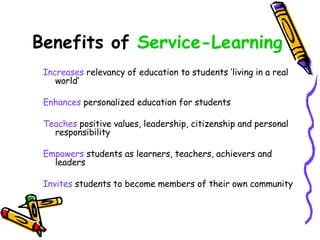 Service Learning & Civic Engagement | PPT