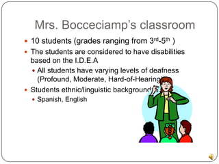 Service Learning in a Deaf Classroom | PPT
