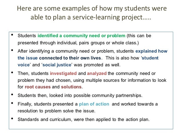 Service learning with adobe