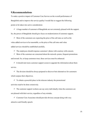 Service Quality Measurement on Banglalink | PDF