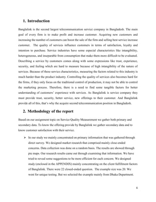 Service Quality Measurement on Banglalink | PDF