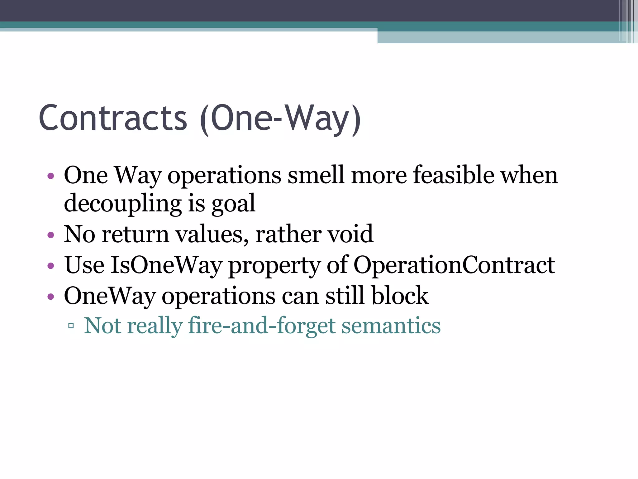 Service Oriented Development With Windows Communication Foundation 2003 | PPT