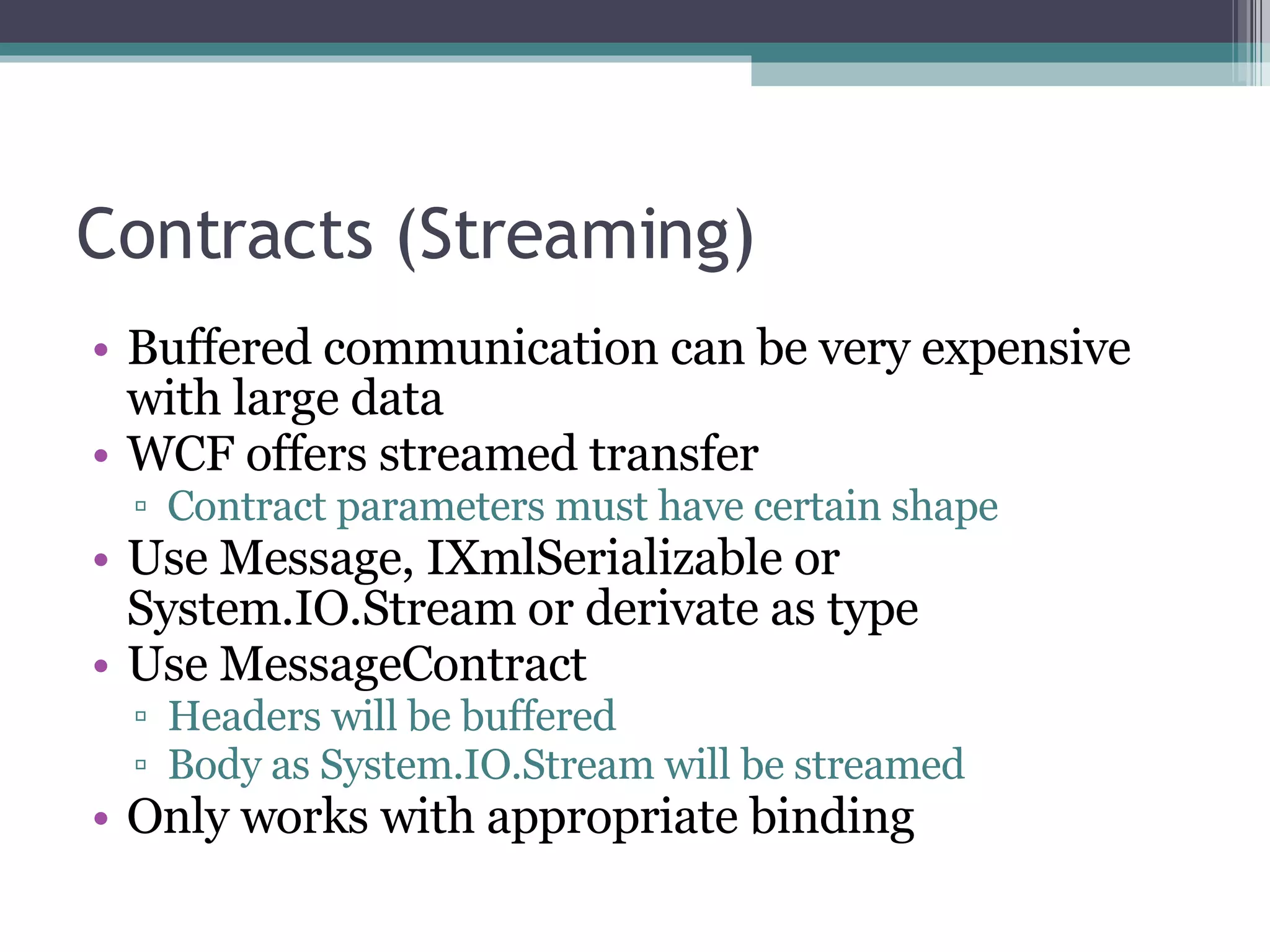 Service Oriented Development With Windows Communication Foundation 2003 | PPT