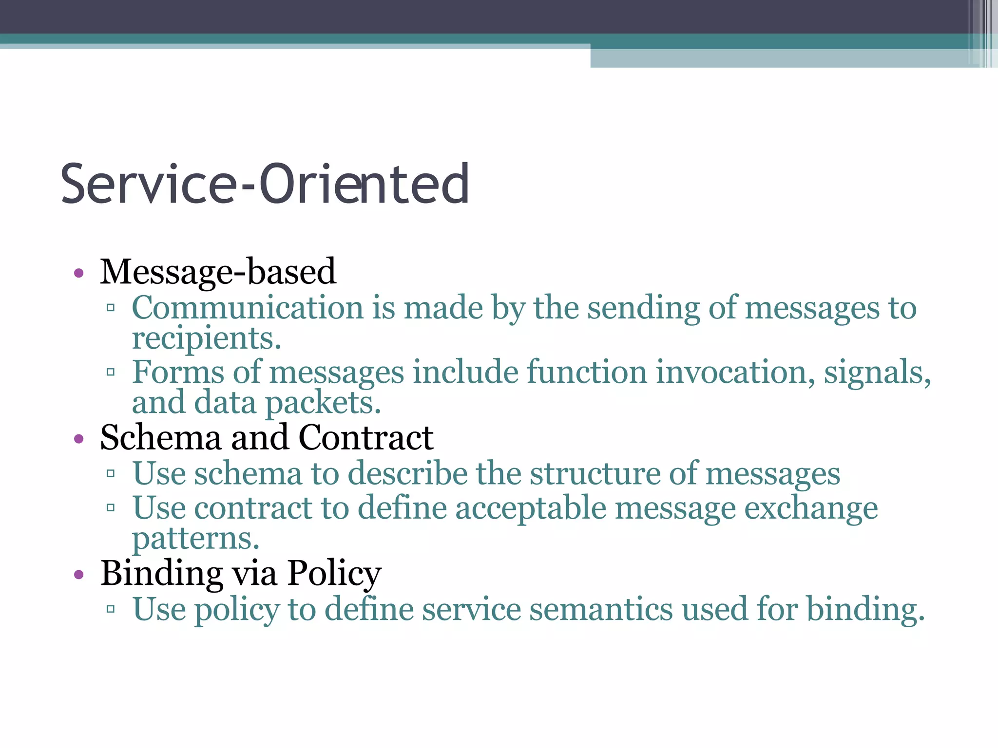 Service Oriented Development With Windows Communication Foundation 2003 | PPT