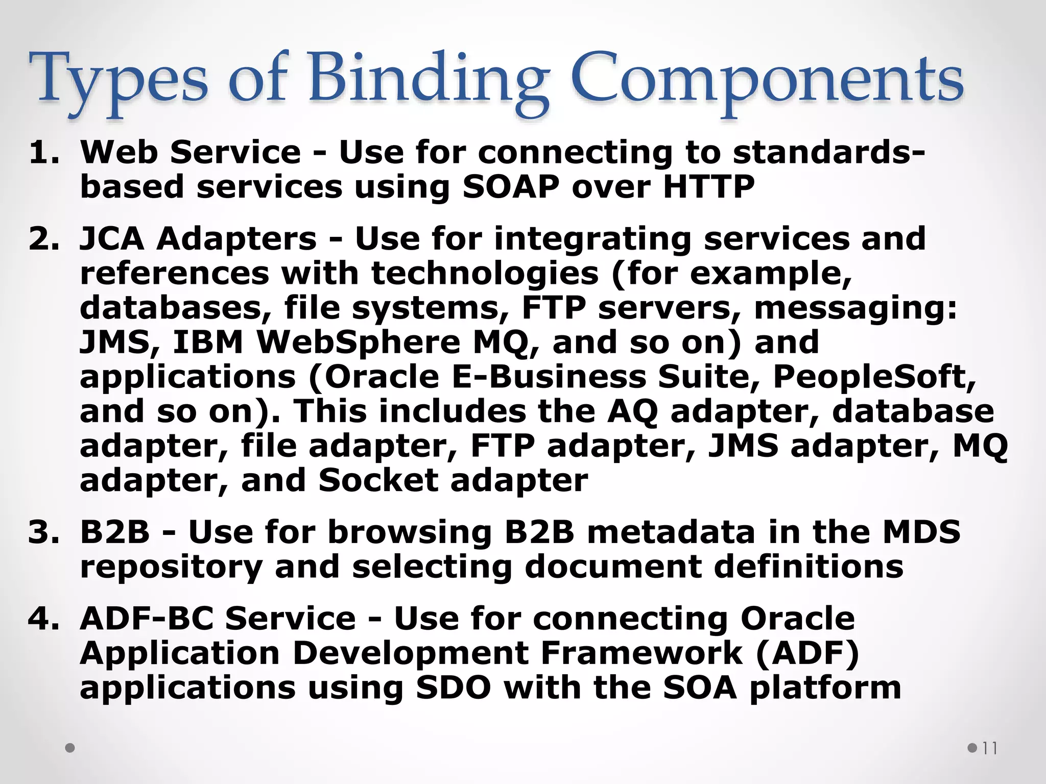 SOA (hands-on exercise w.r.t Oracle included) | PPTX