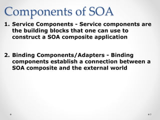 SOA (hands-on exercise w.r.t Oracle included) | PPT
