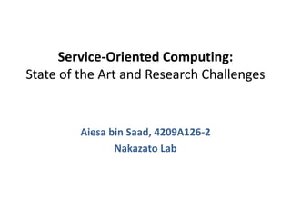 Service Oriented Computing | PPTX