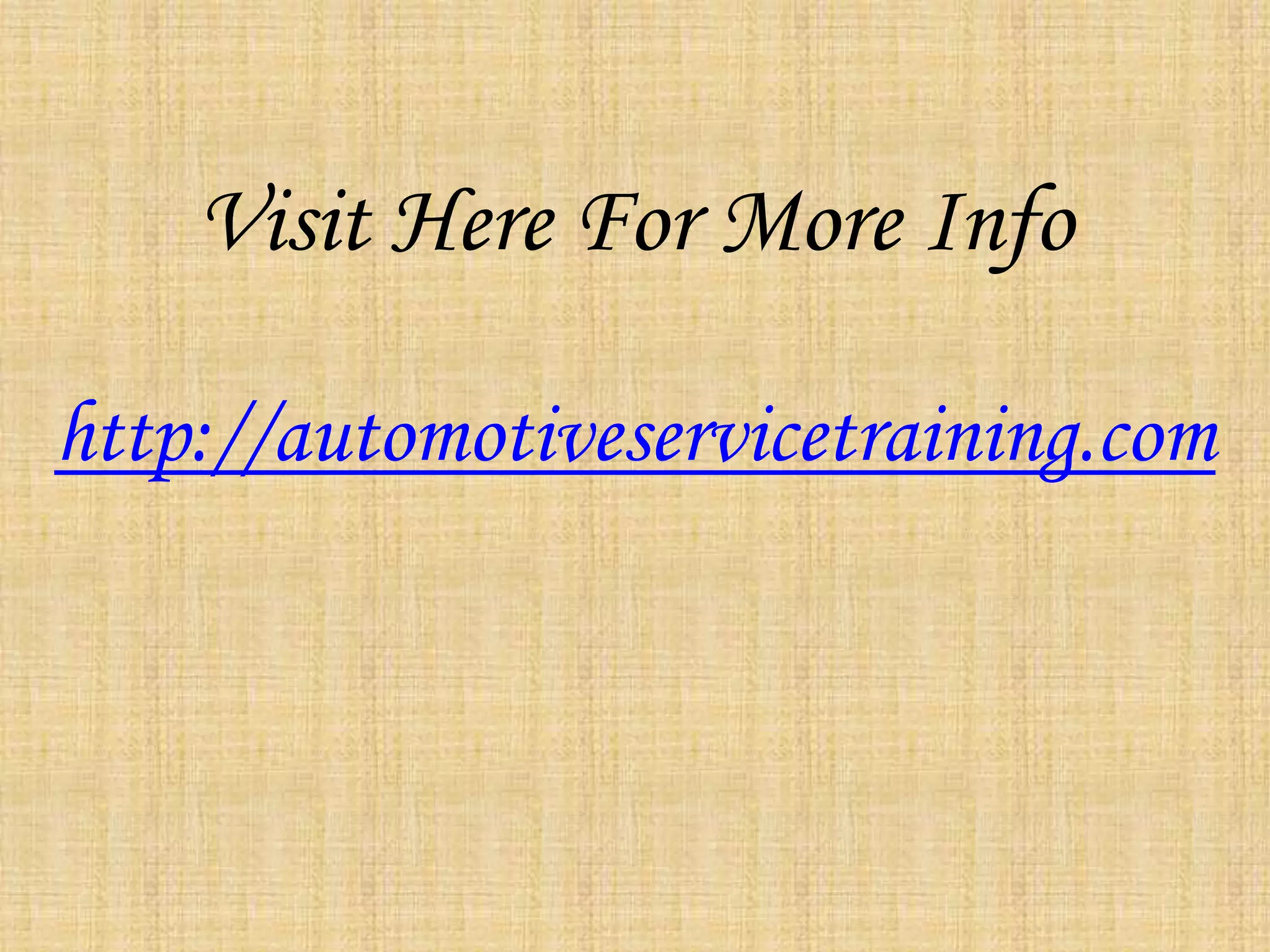 Service advisor training | PPTX