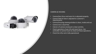 CCTV Service and Maintenance | PPTX