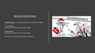 CCTV Service and Maintenance | PPTX