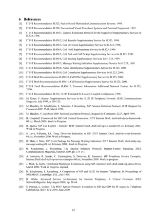 Service Architectures in H.323 and SIP – A Comparison | PDF