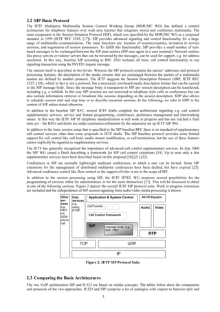 Service Architectures in H.323 and SIP – A Comparison | PDF