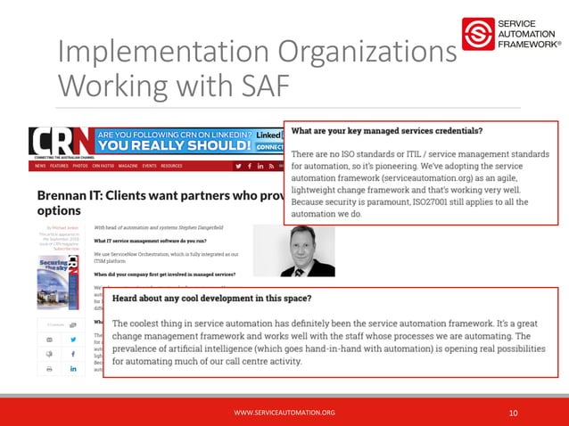 Service Automation Framework towards 2020 | PDF | Internet | Computing