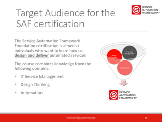 Service Automation Framework towards 2020 | PPT