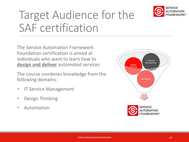 Service Automation Framework towards 2020 | PPT