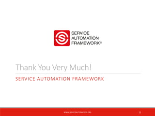 Service Automation Framework towards 2020 | PDF | Internet | Computing
