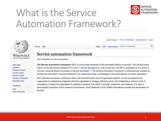 Service Automation Framework towards 2020 | PDF | Internet | Computing