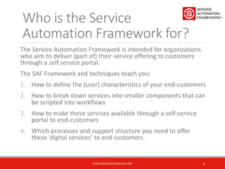 Service Automation Framework towards 2020 | PDF | Internet | Computing