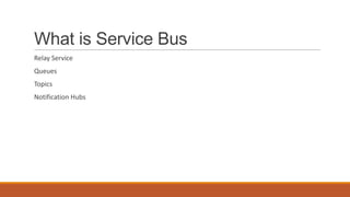 Azure Bootcamp Louisville - Service bus | PPT