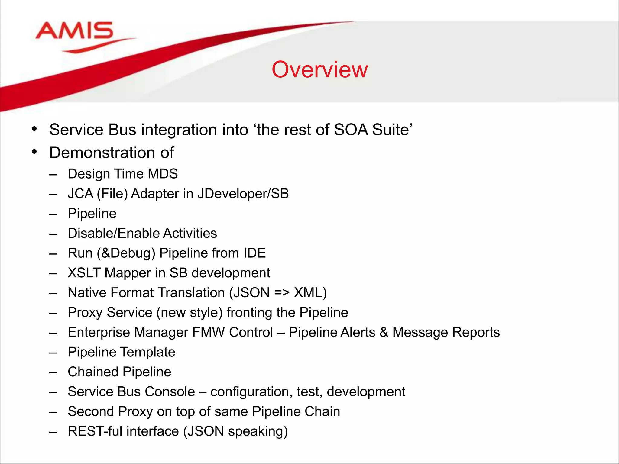 Soa Suite 12c Service Bus New Features Summary Ppt
