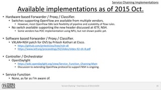 Service Chaining overview (English) 2015/10/05 | PPT