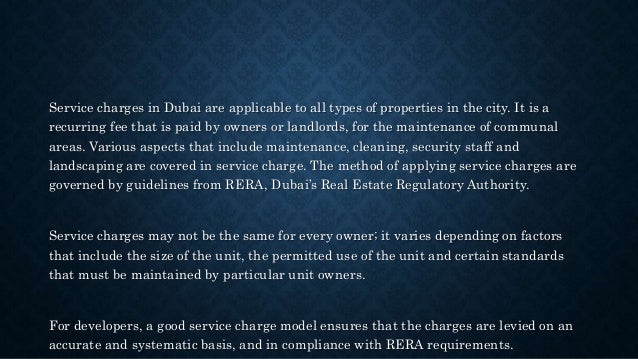 Service Charge Modeling for RERA, Dubai.pptx
