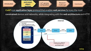 Service composition for IP smart object using realtime Web protocols | PPT