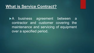 Service contract | PPTX