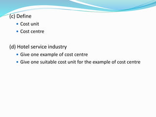Service Costing - ACCA - F5 | PPTX