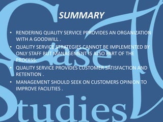 Service delivery in tourism | PPTX