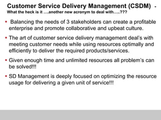 Service delivery management | PDF